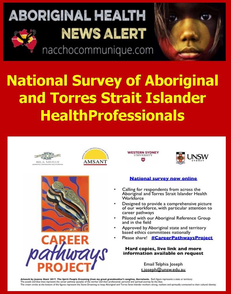 NACCHO Aboriginal Health Workforce Survey : Please support # ...