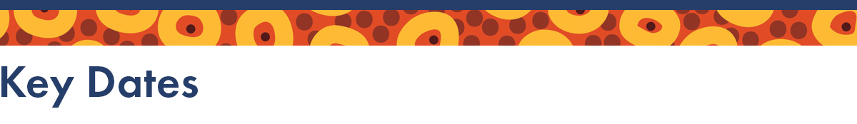 Key Dates – banner | NACCHO Aboriginal and Torres Strait Islander ...
